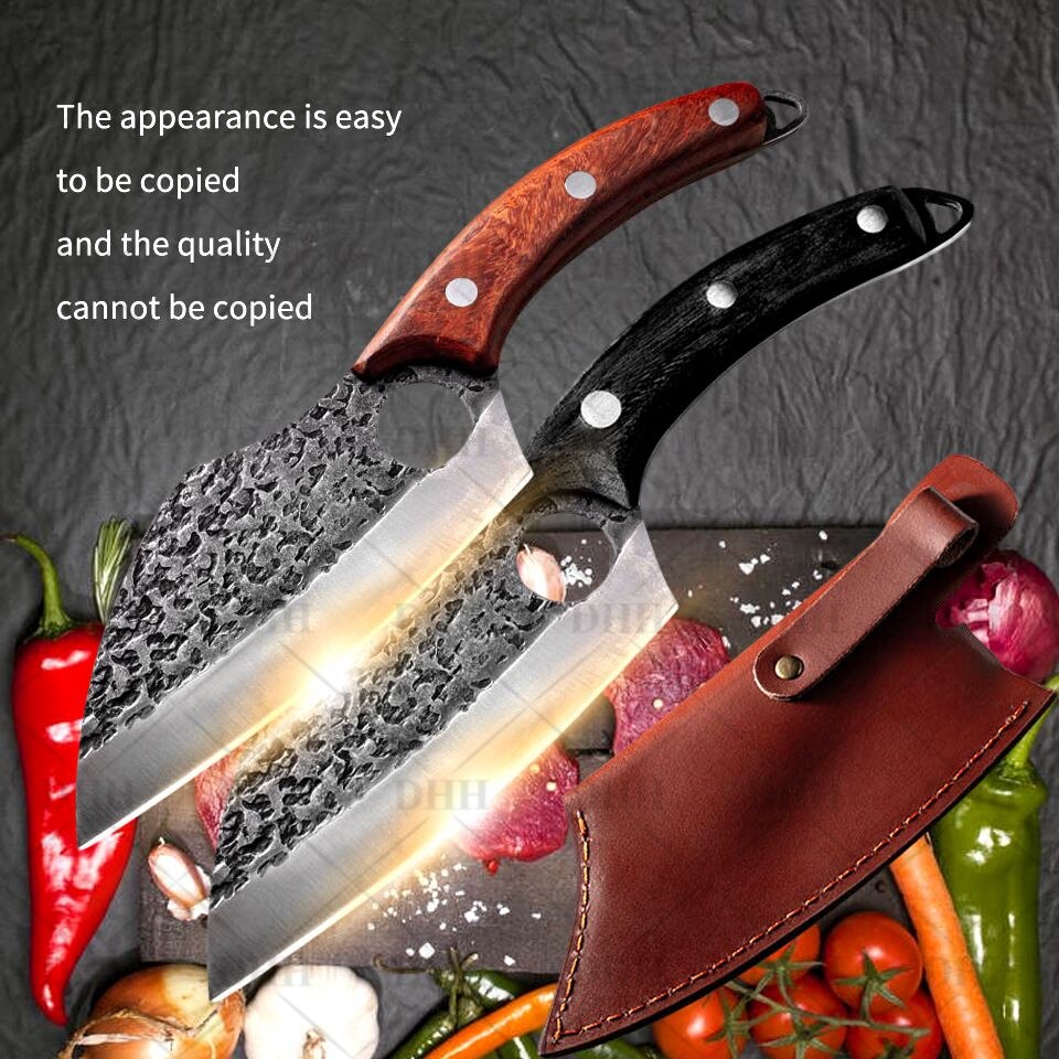 6 inch Kitchen Knife Meat Cleaver Damascus Chefs K... – Grandado
