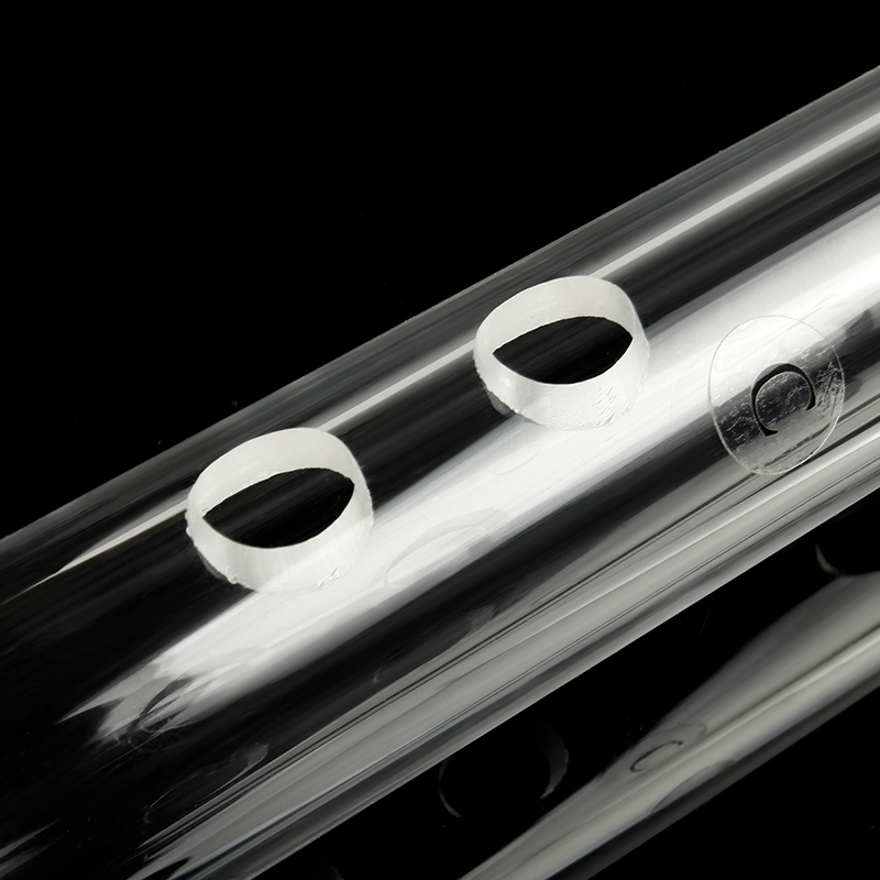 Acrylic Transparent Flute C Key 6 Holes Musical In... – Grandado