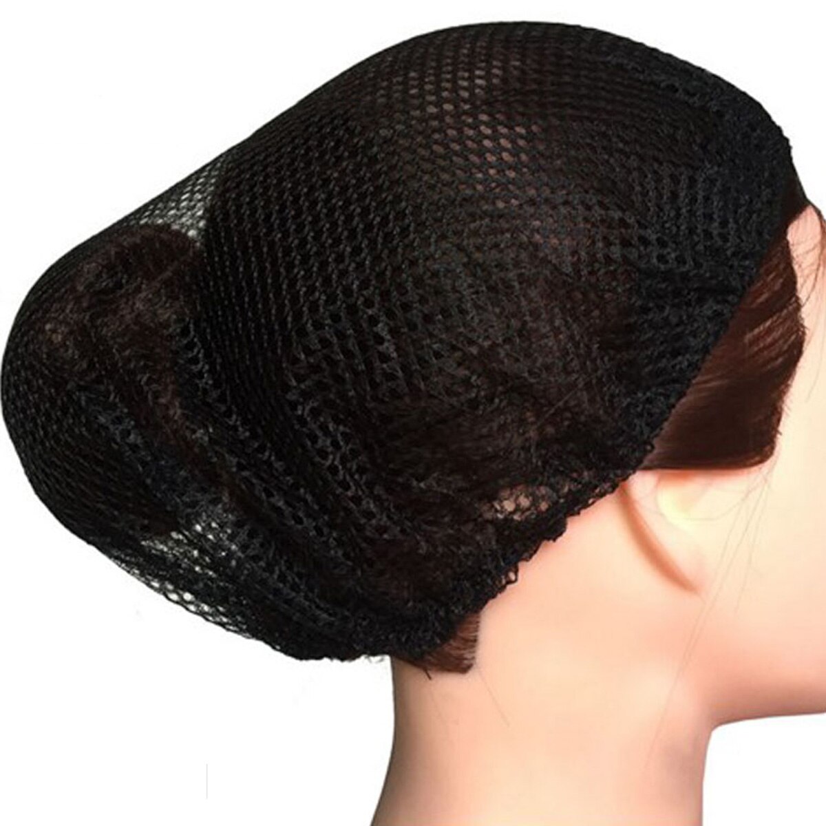 12 Pcs Disposable Mesh Black Hair Net Caps Elastic... – Vicedeal