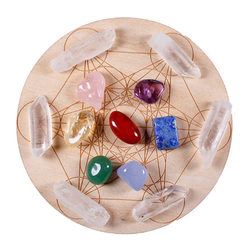 13ME Wood Energy Seven Chakras Astrology Decoratio... – Grandado