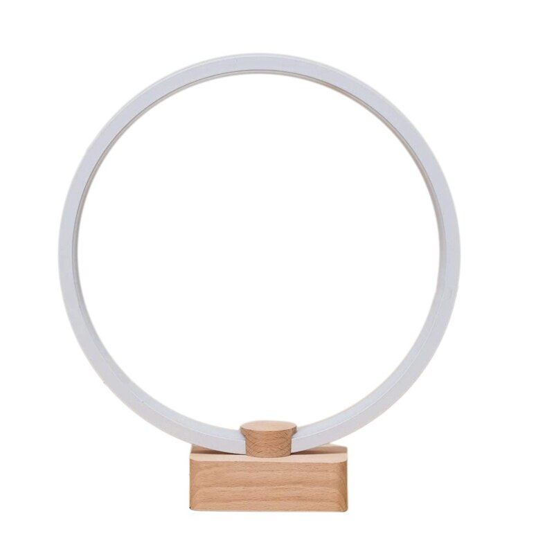 LED Wood Table Light Desk Lamp Modern USB Dimmable... – Grandado
