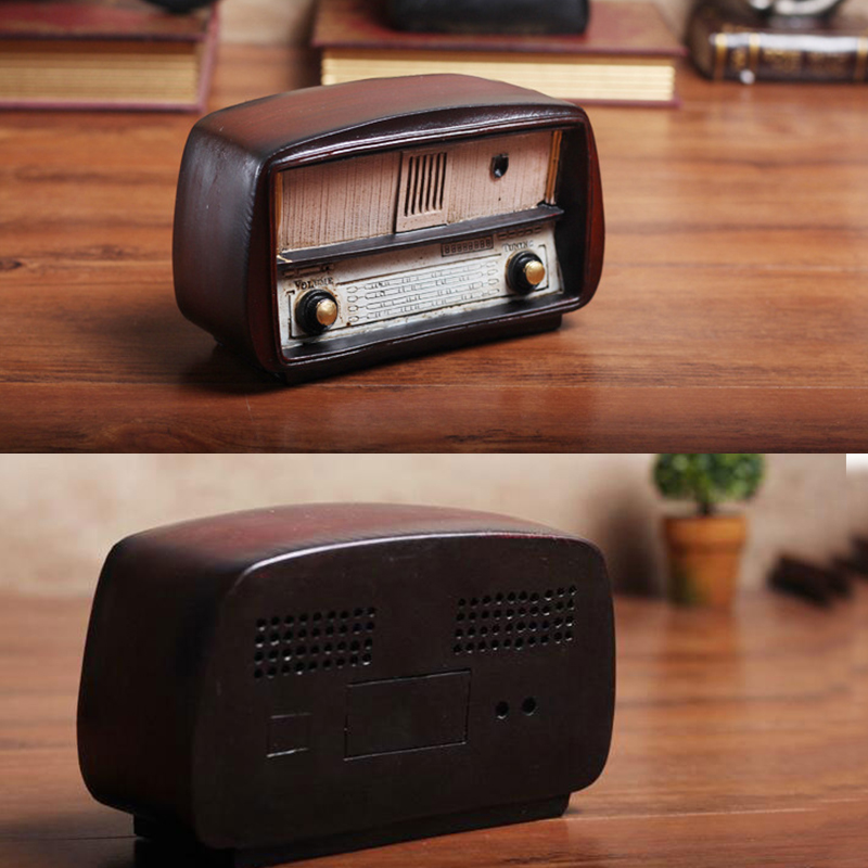 Europe Style Resin Radio Model Home Decor Retro No... – Grandado
