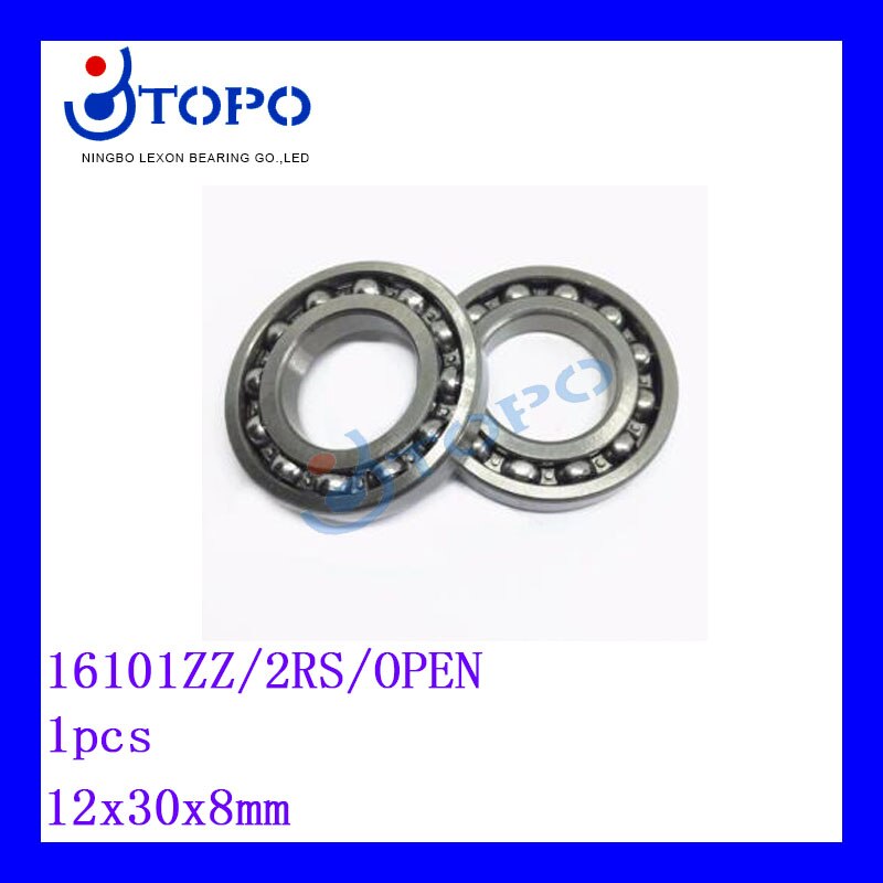 12*30*8mm djupa spårkullager 16101 zz/2rs/ öppna – Grandado