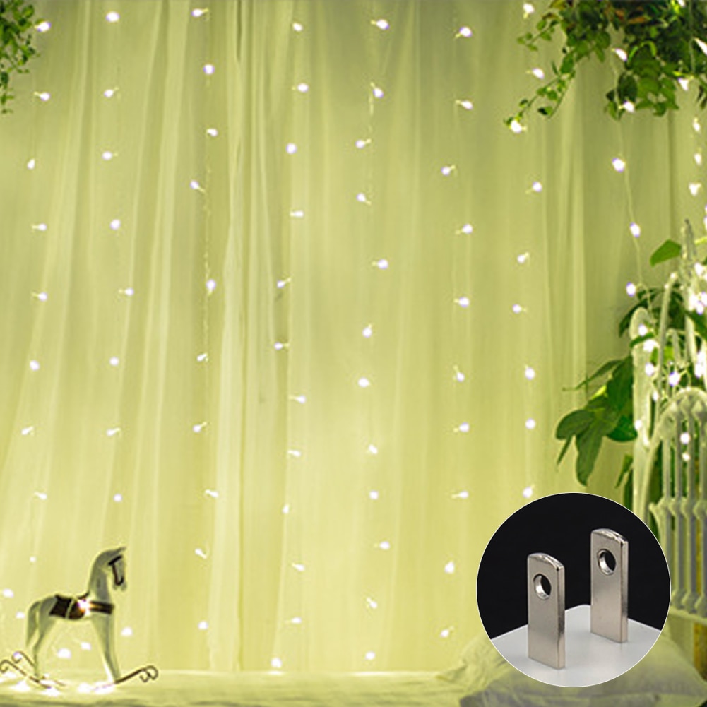 3 * 3M 304 LEDs warm Curtain light ice bar backgro... – Grandado