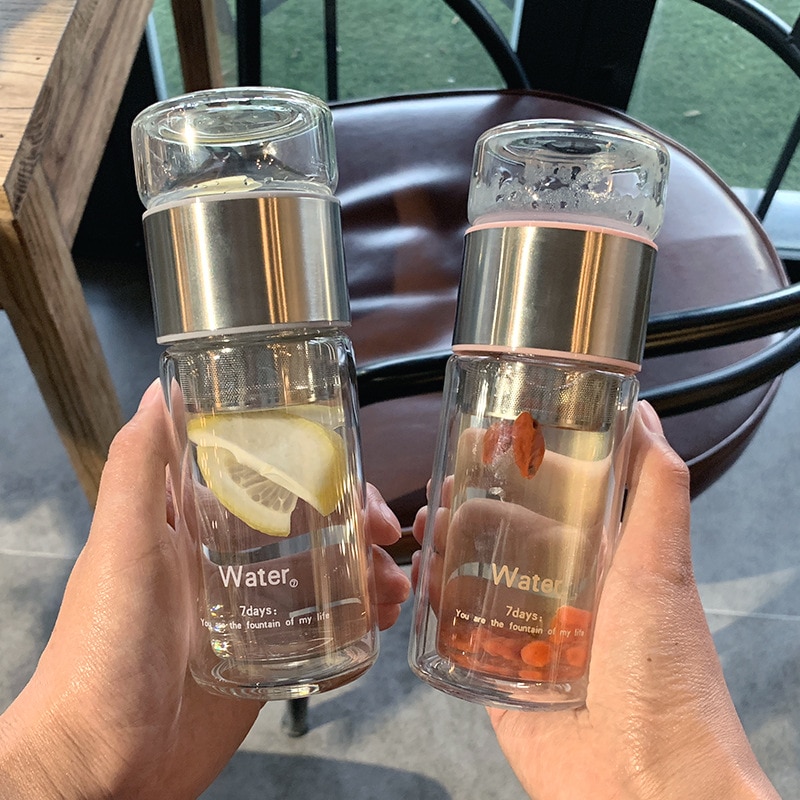 Mode Water Glazen Fles 160 Ml Kristal Koffie Sap D... – Grandado