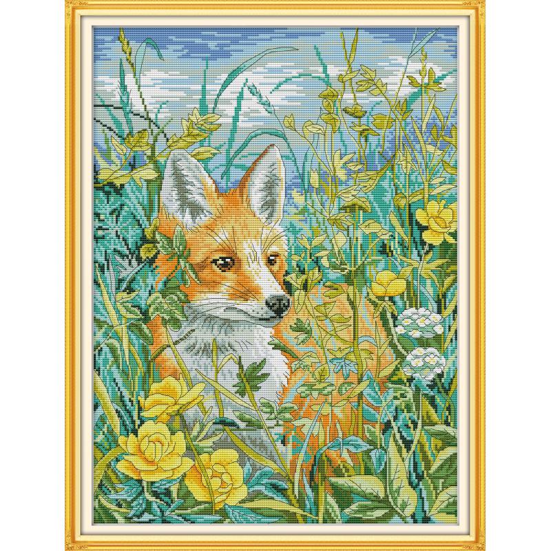 Vos In De Bloemen Count Kruissteek Set Leuke Carto... – Grandado