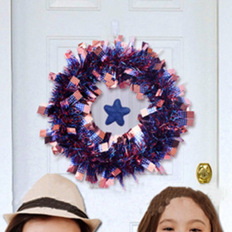 July 4Th Decoration Patriotic Garland Red Blue Whi... – Grandado