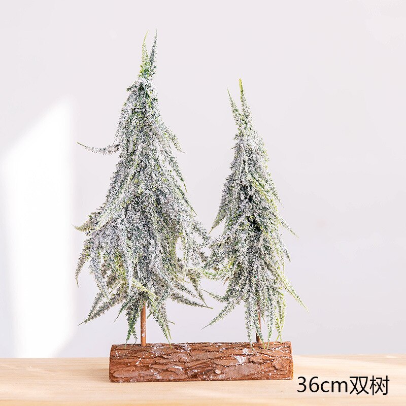 Snow Christmas tree desktop mini Christmas tree sh... – Grandado