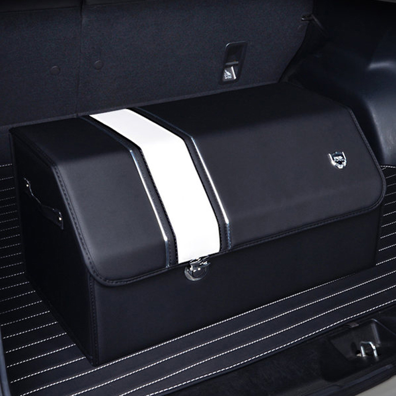 E-FOUR Leather Trunk Box Large Organizer Car Rear ... – Vicedeal