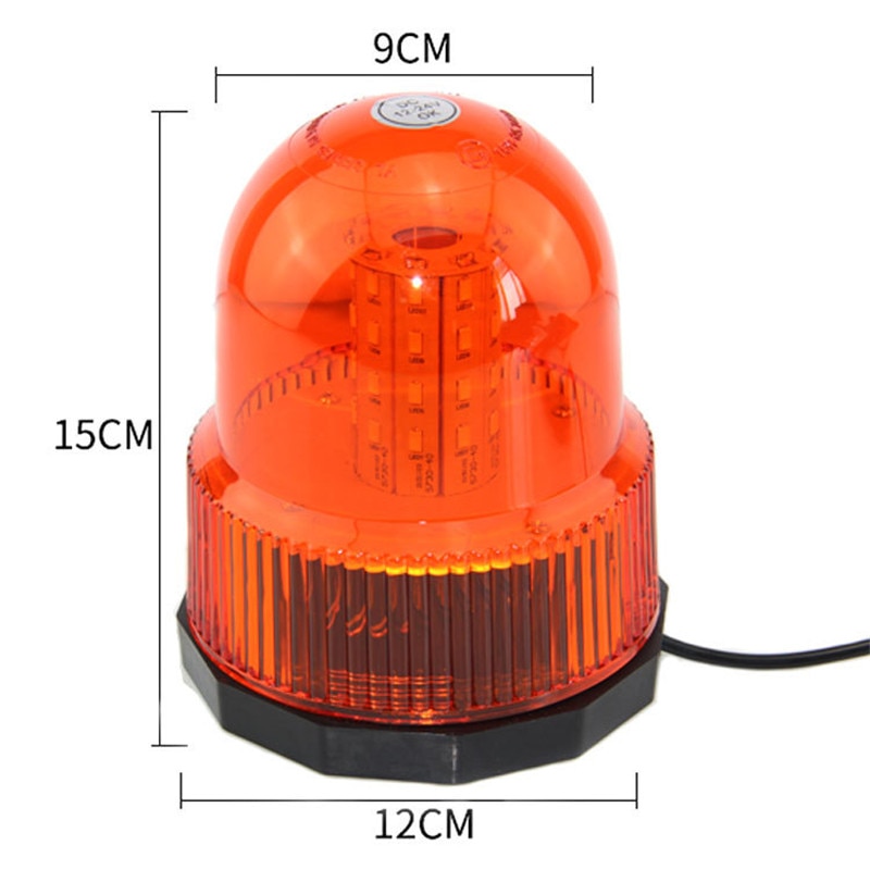 80 LED Red Yellow car Vehicle Magnetic Mounted Pol... – Grandado