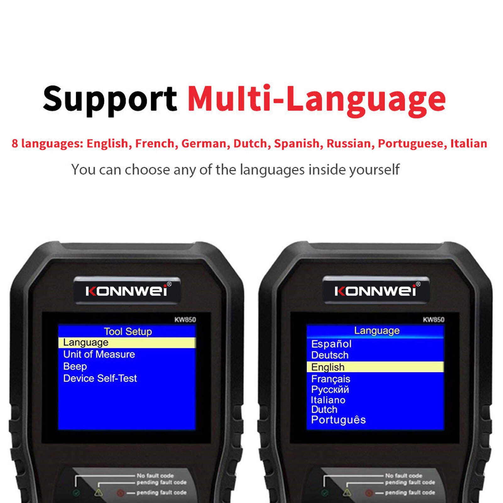 KONNWEI KW850 Auto Diagnostic Scanner Tools Car Di... – Grandado