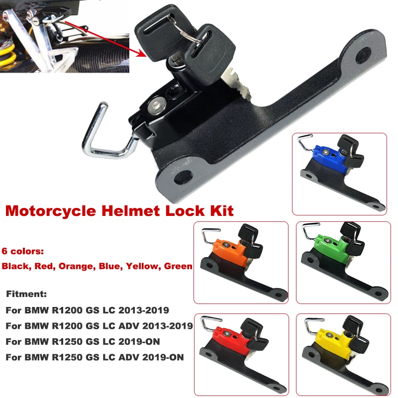R1200GS R1250GS Helmet Lock Mount Hook 6 color Sid... – Vicedeal