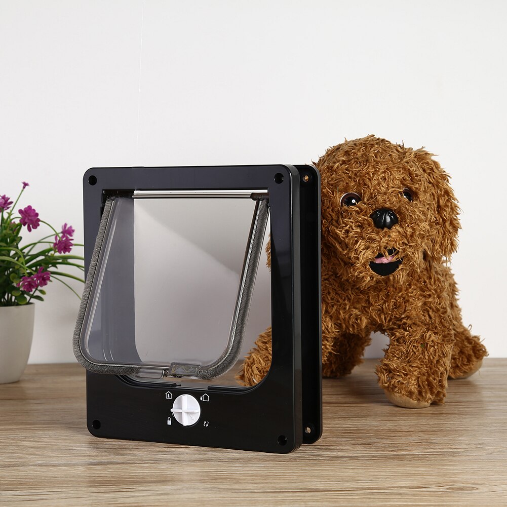 Safe Cat Flap Door with 4 Way Lock Pet Rotary Door... – Vicedeal