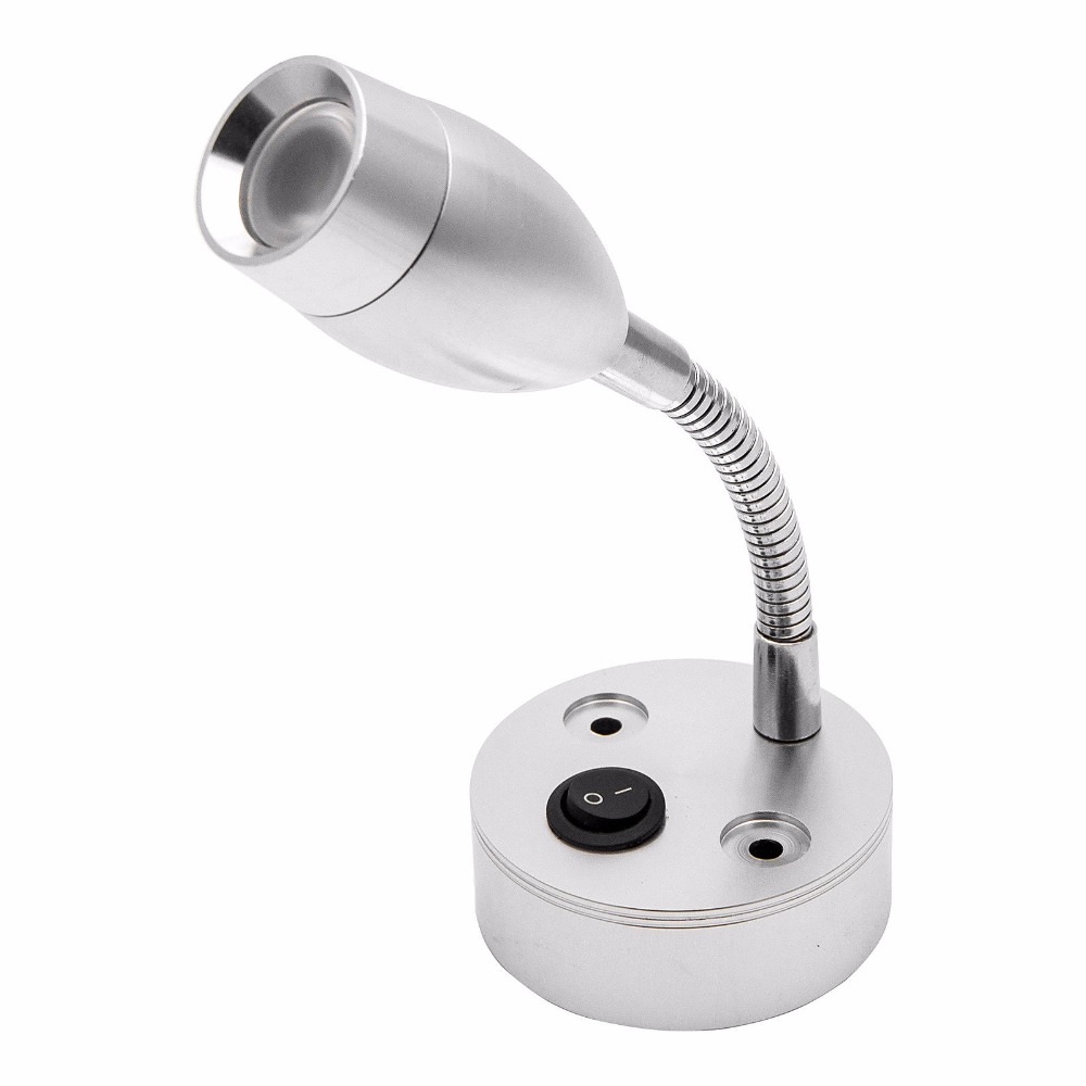 2 STUKS 12V 3W LED Spot Leeslamp Schakelaar Camper... – Vicedeal