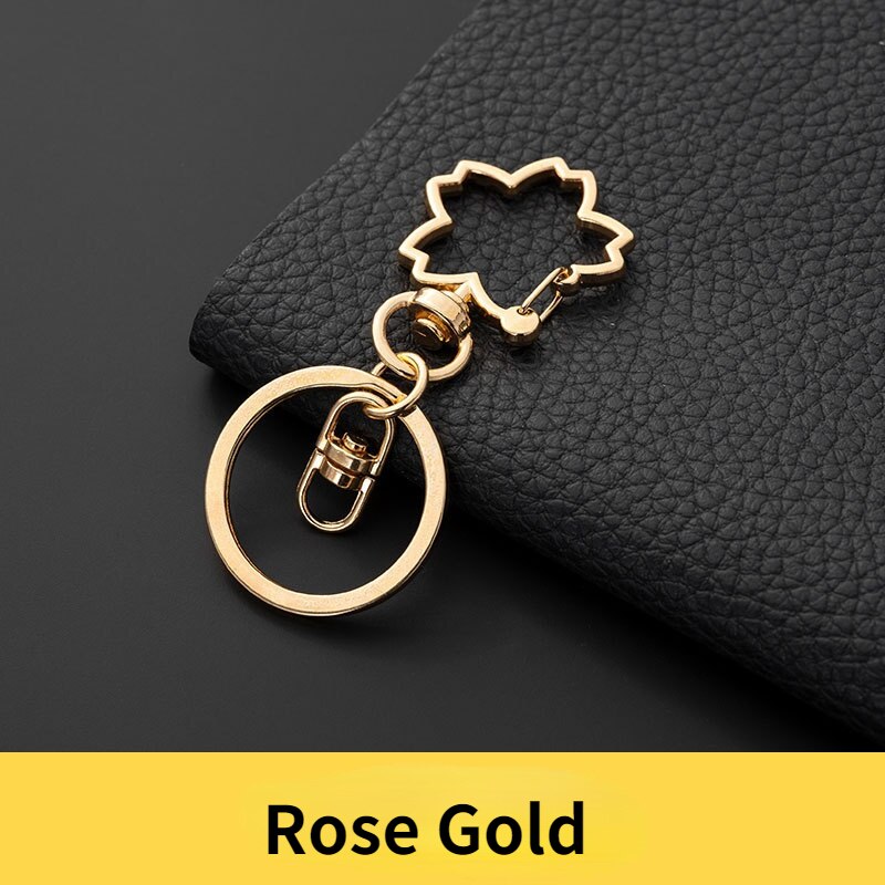 Cherry Blossom Metal Keychains Rose Gold Key Holde... – Vicedeal