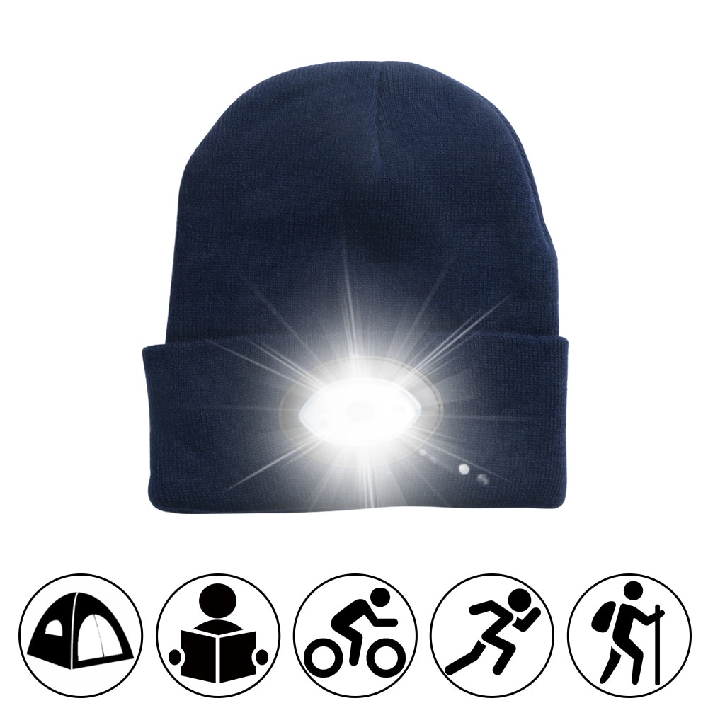LED Knit Hat USB Rechargeable 6 Color Light Hat Ke... – Grandado