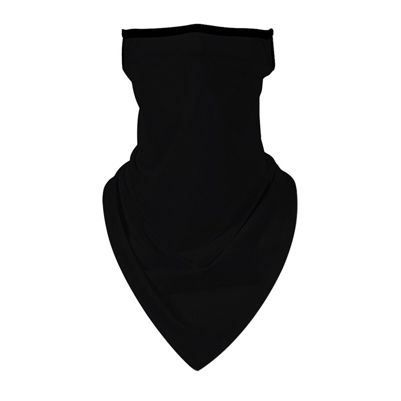 Solid Black Color Unisex Multifunction Face Coveri... – Grandado