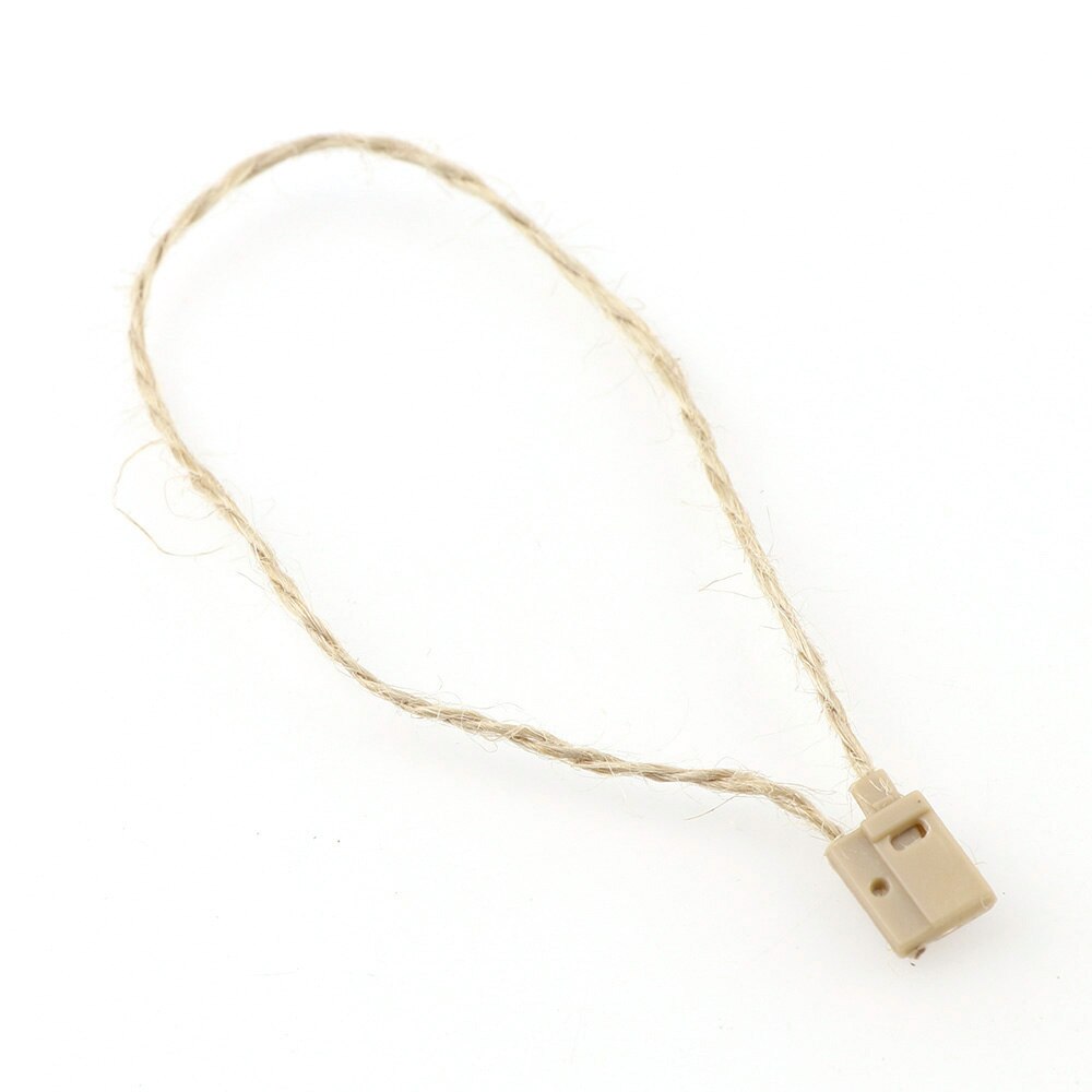 Compare 100pcs/set square plastic hanging grain primary color hemp tag ...