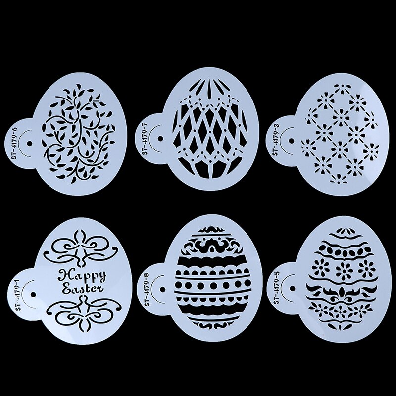 8Pcs/Set Easter Egg Shape Cookie Stencils Cake Dec... – Grandado