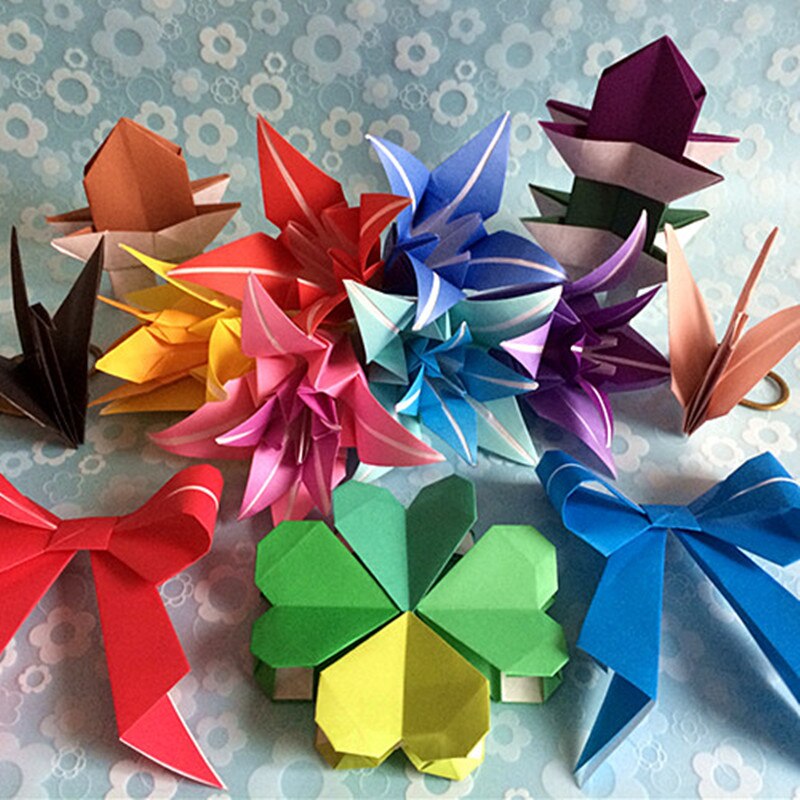 50colors Colored Origami Paper Cranes DIY Handmade... – Vicedeal