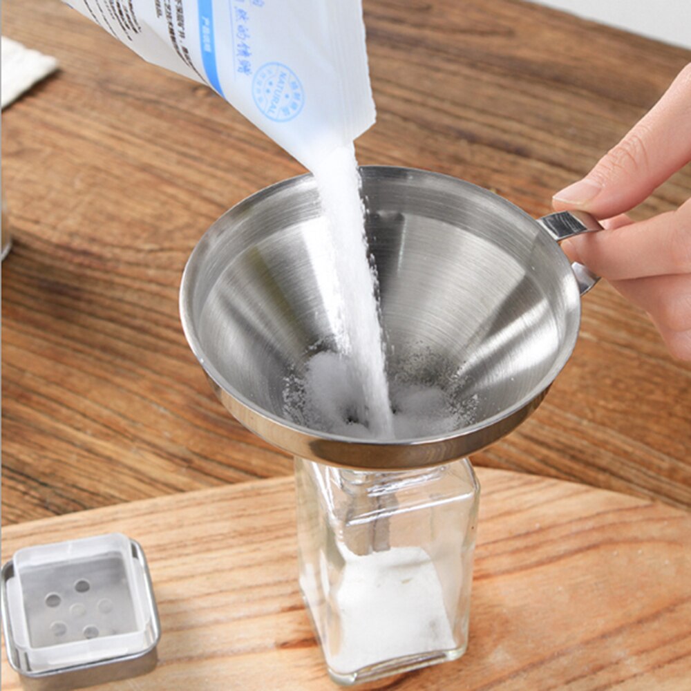 Stainless Steel Funnel Kitchen Oil Liquid Funnel M... – Vicedeal