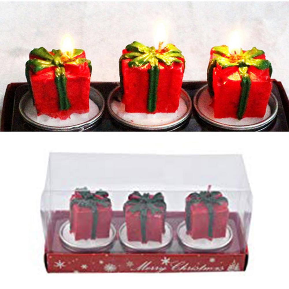 3Pcs/Set Christmas Candles Santa House Snowman Chr... – Grandado