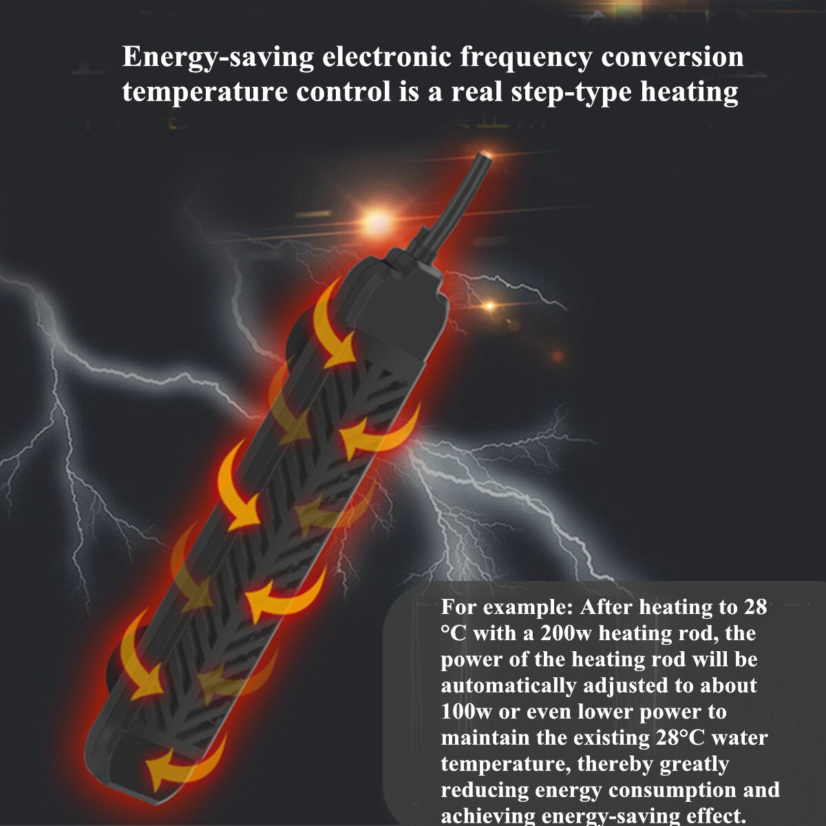 25/50/100/200/300W Adjustable Water Thermostat Hea... – Vicedeal