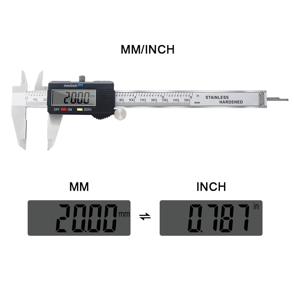 0.01mm nøjagtighed lcd digital vernier caliper 150... – Grandado