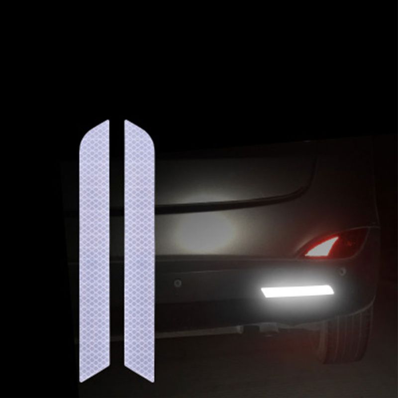 2PCS Car Bumper Reflective Stickers Car Reflective... – Grandado
