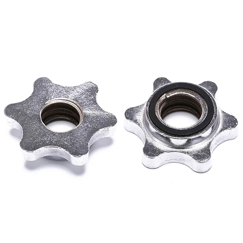 2Pcs Lifting Hexagon Nuts Nut Barbell Bar Clips Sp... – Grandado