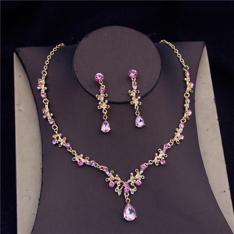 Barokke Mode Crystal Wedding Bridal Sieraden Sets ... – Grandado