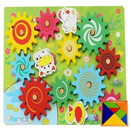 Educational Wooden Toy-14 Piece Animals Animal Kin... – Vicedeal