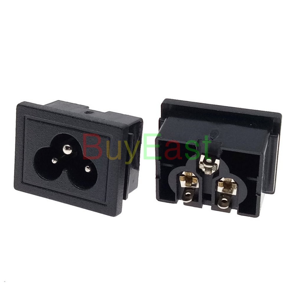 (Pack 10) IEC C6 Male Panel Mount DIY Repair Indus... – Vicedeal