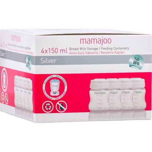 Mamajoo Pp Breast Milk Storage Set 4X150 Ml – Grandado