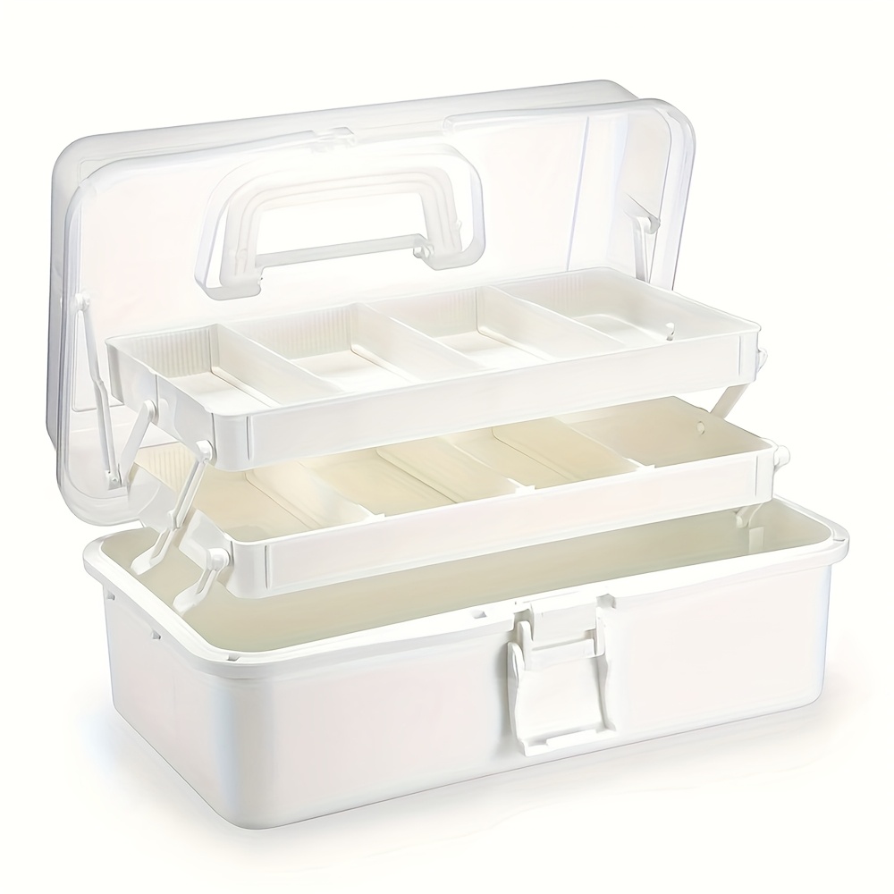 3-Layer Plastic Dividing Storage Box Craft Organiz... – Grandado