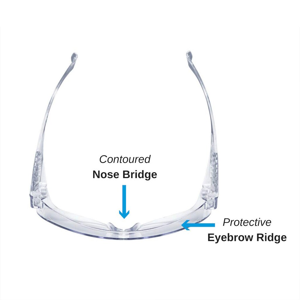 Set of 3 Clear Lens Frame PC Safety Glasses Hospit... – Grandado