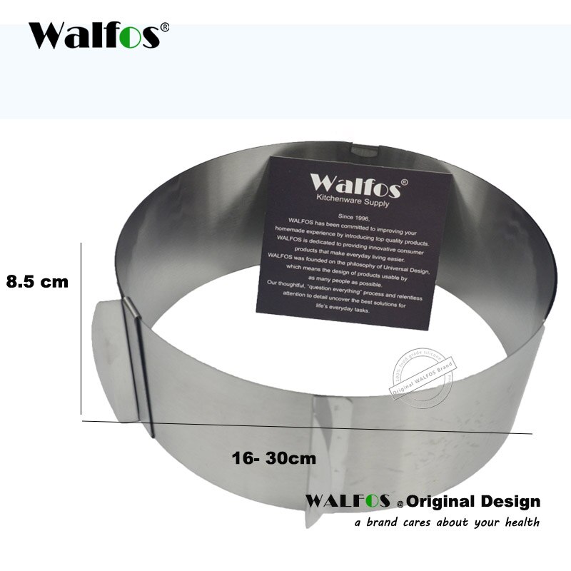 WALFOS Food Grade Stainless Steel Adjustable Cake ... – Grandado