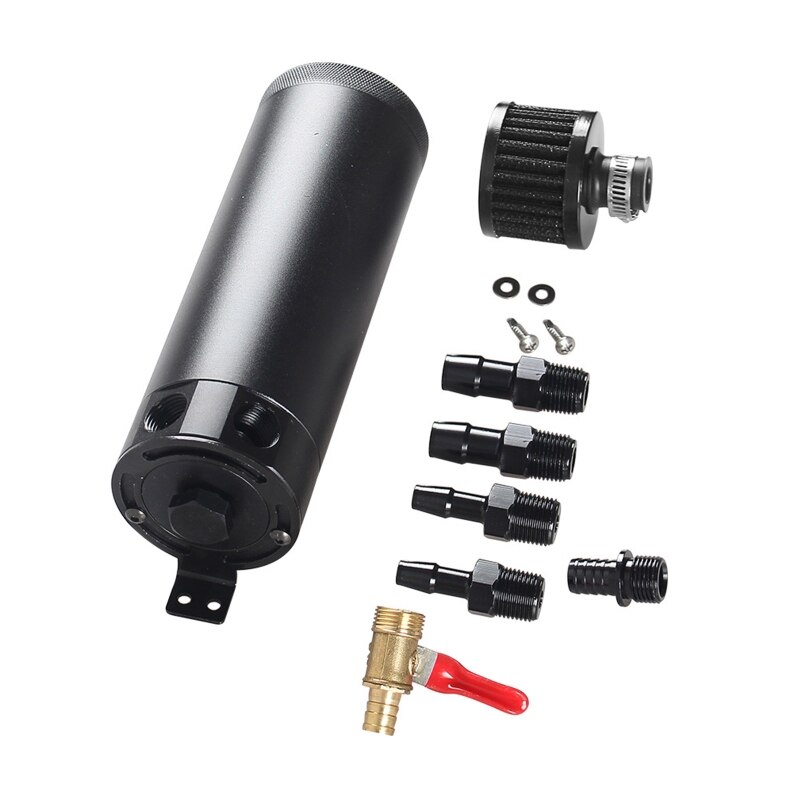 Racing Universal Aluminum Baffled Air Oil Catch Ca... – Grandado