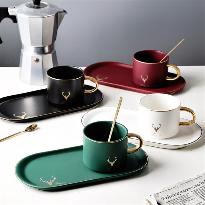 European Phnom Penh Ceramic Coffee Cup with Saucer... – Grandado