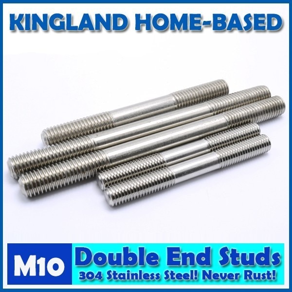 M10 Double End Studs 304 Stainless Steel Double En... – Vicedeal