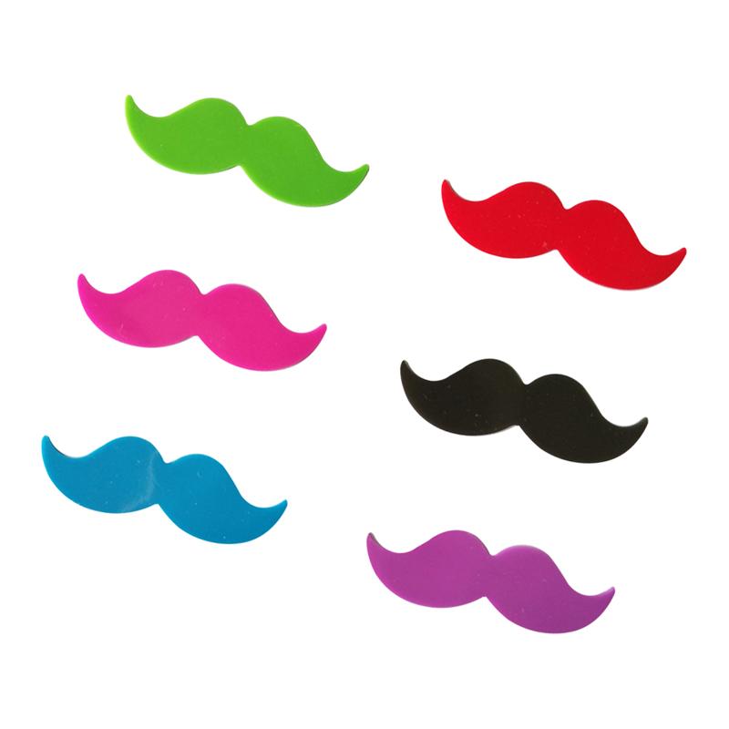 6 stk blandet farve silikone rødvin glas markør dr... – Grandado