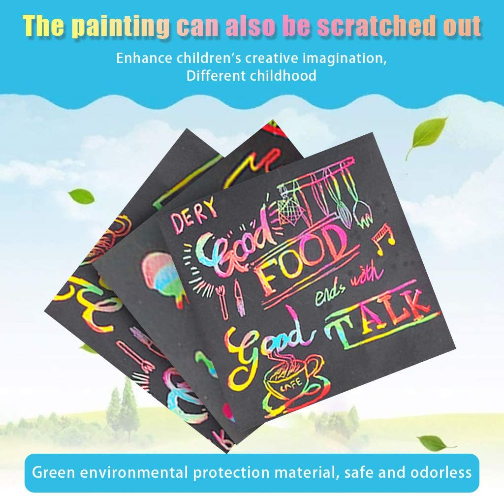 Drawing Toys Scratch Set Scratch Doodle Art With 1... – Grandado