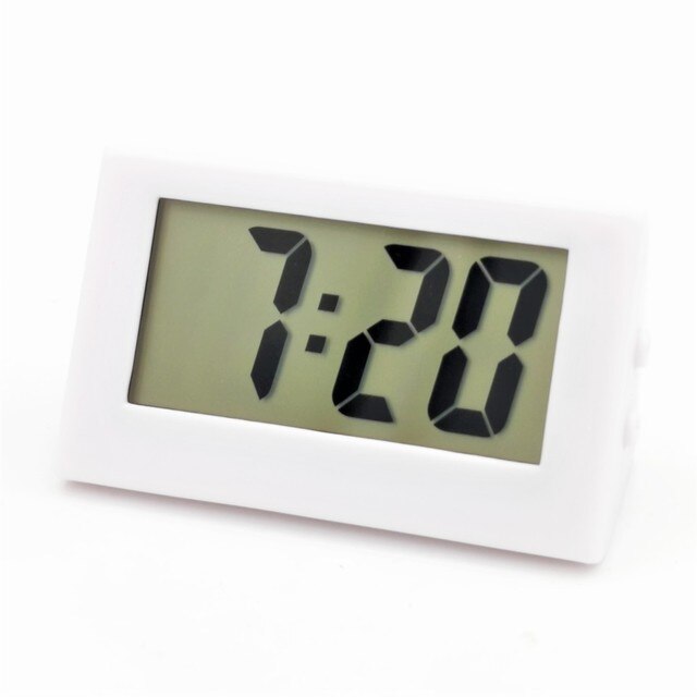 Mini Clock Lcd Digital Table Dashboard Bedroom Sim... – Grandado