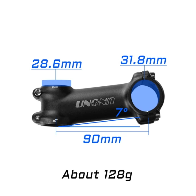 UNO MTB Bike Stem -7 17 35 Degree Ultralight Alumi... – Grandado