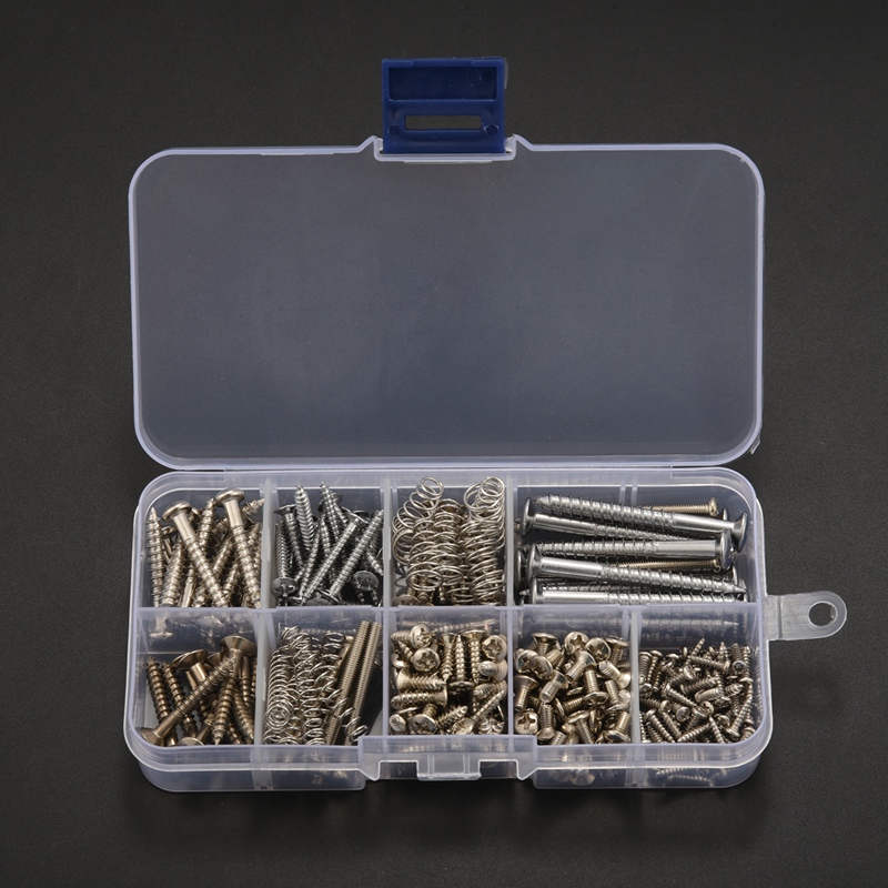 204 Pcs Guitar Screw Kit 9 Types Assortment Set wi... – Vicedeal