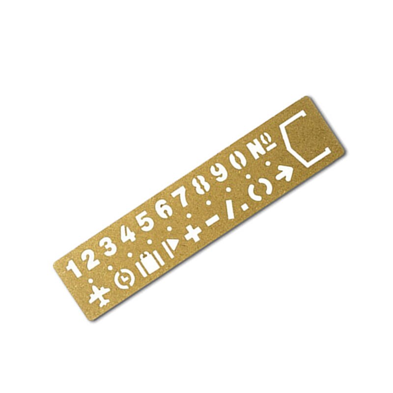 Vintage Brass Metal Multifunctional Bookmark Stenc... – Grandado