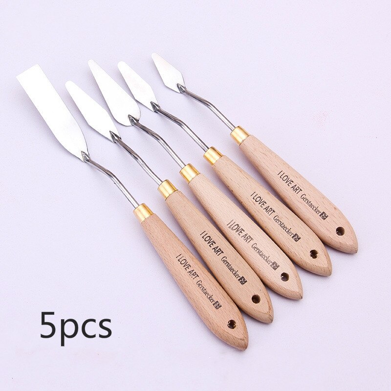 5pcs Palette Spatula Artist Stainless Steel Palett... – Vicedeal