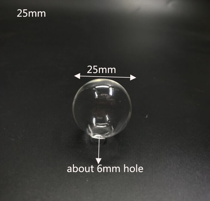 100pcs 25mm Transparent hollow glass ball one hole... – Vicedeal