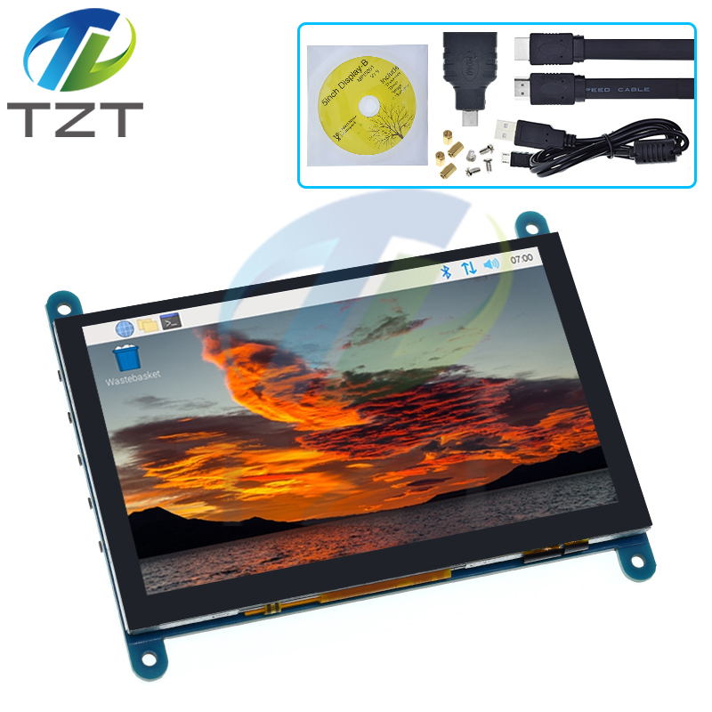 TZT 5 Inch Portable Monitor HDMI 800 x 480 Capacit... – Grandado