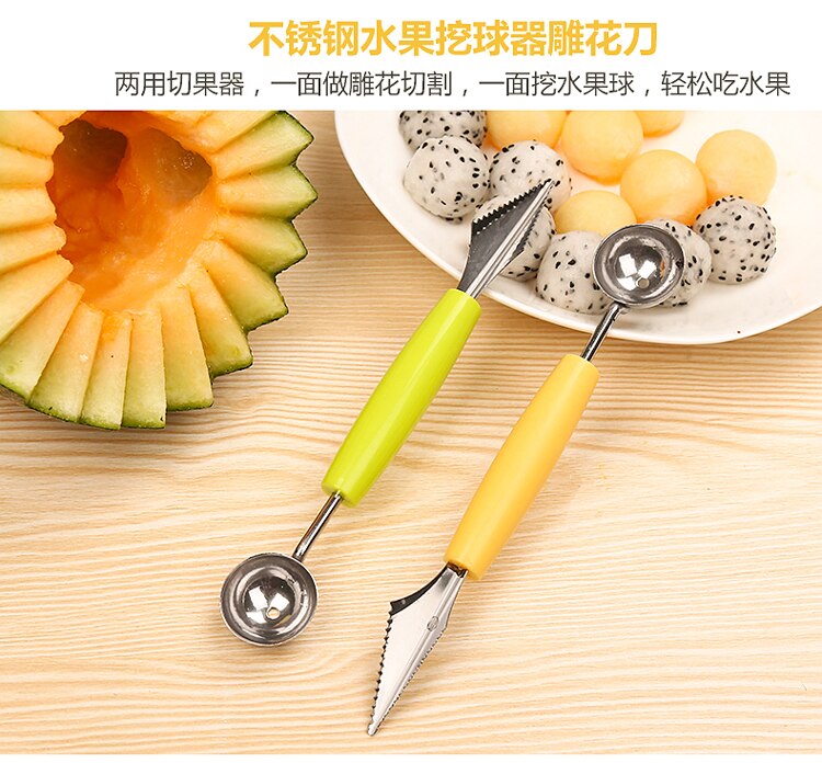 Fruit Tools Double-headed stainless steel fruit di... – Vicedeal